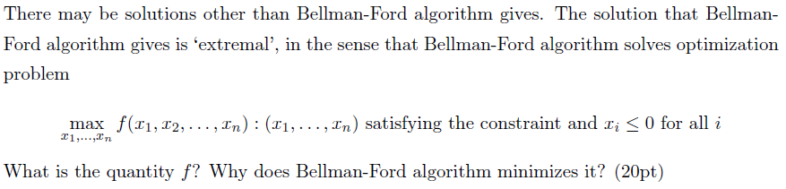 Definition 1 (System of difference constraint). We | Chegg.com