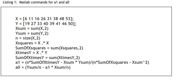 Solved Easy Matlab question! What would be the equation for: | Chegg.com