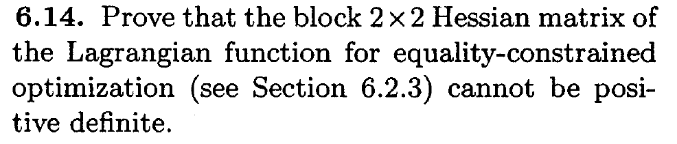 Solved 6.14. Prove that the block 2x2 Hessian matrix of the | Chegg.com