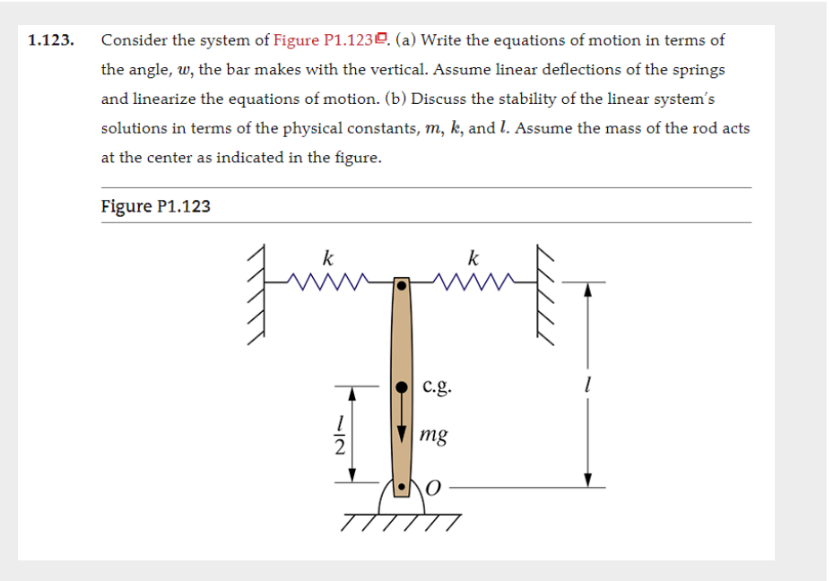 Solved Consider the system of Figure P1.123ㅁ. (a) Write the | Chegg.com
