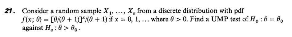 Solved 1. Consider a random sample X1,…,Xn from a discrete | Chegg.com