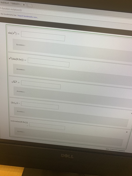 Solved Function Notation 2 The Bookmarks Bar Import