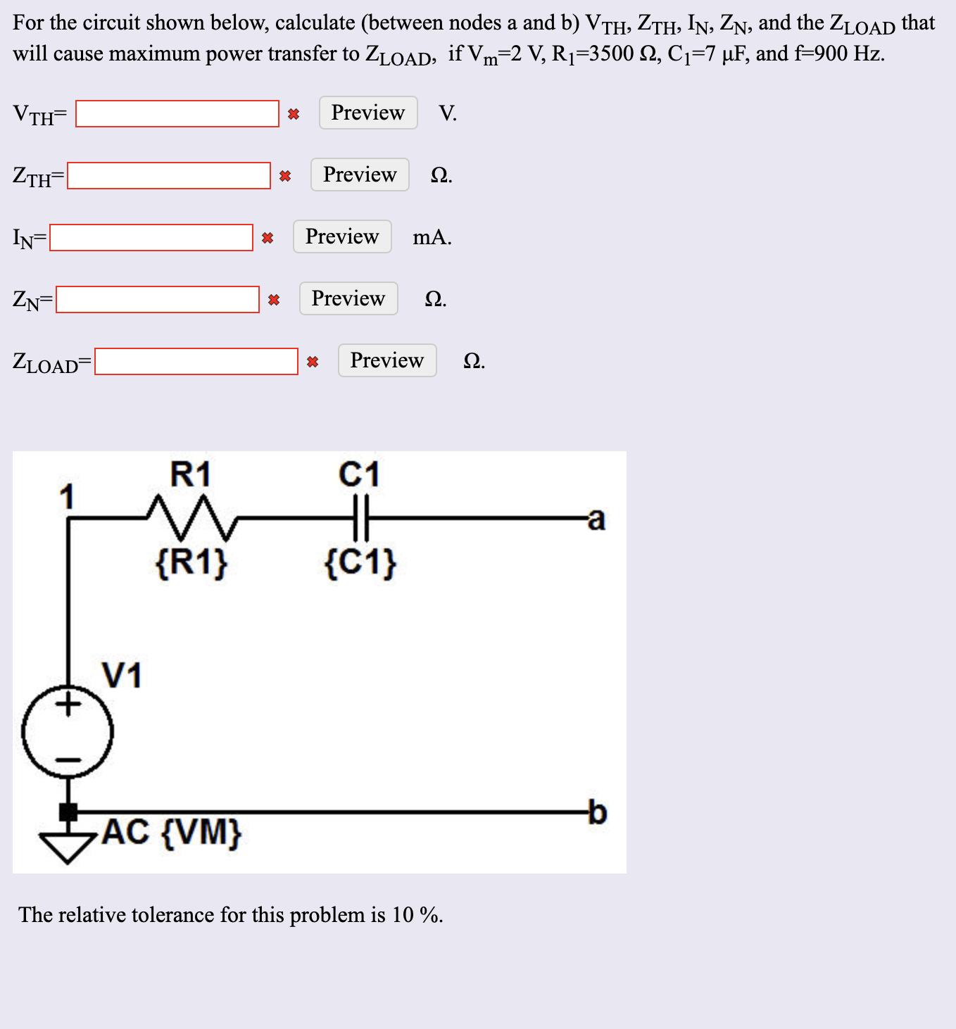 Solved For the circuit shown below, calculate (between nodes | Chegg.com