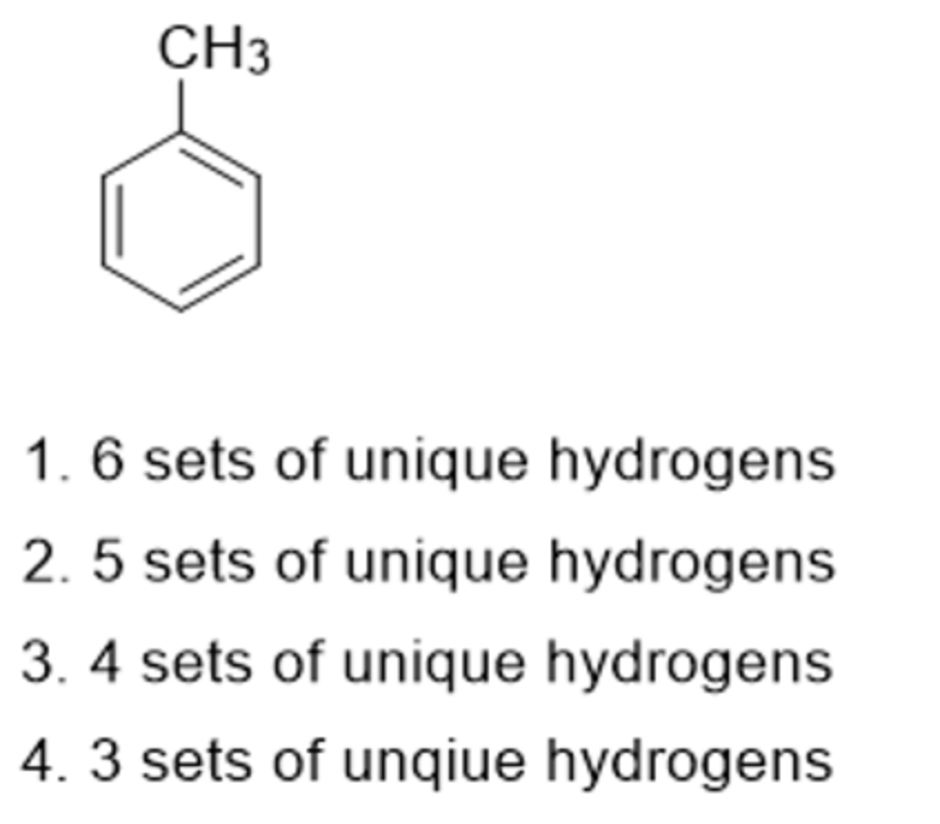 Solved For the molecule below determine how many sets of | Chegg.com