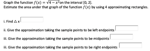 Solved Graph the function f(x)=4−x2 on the interval [0,2]. | Chegg.com