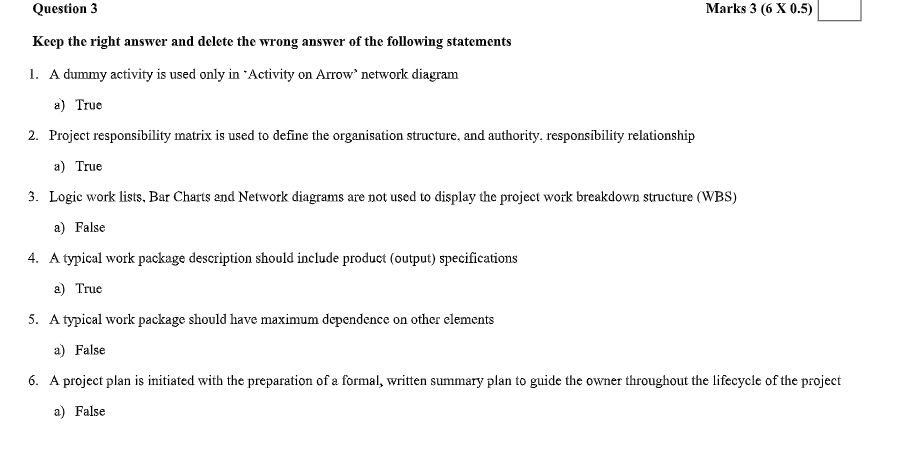 Solved Question 1: Replace the "Question" marks (?) with | Chegg.com