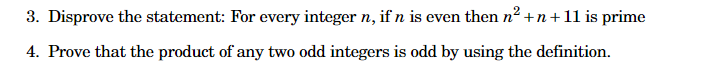 Solved 3. Disprove the statement: For every integer n, if n | Chegg.com