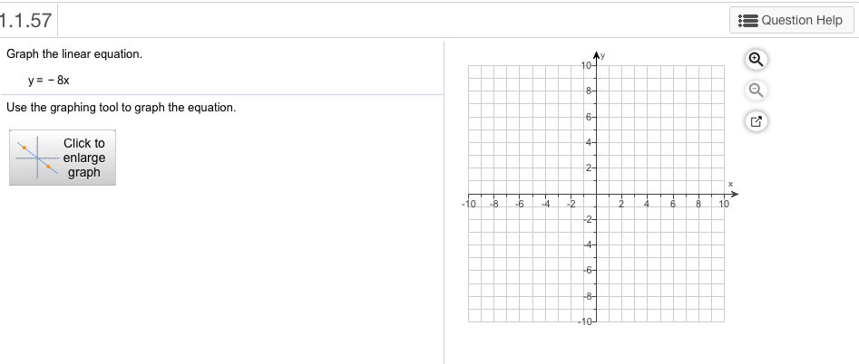 Solved Graph the equation by plotting points. y-1 Use the | Chegg.com