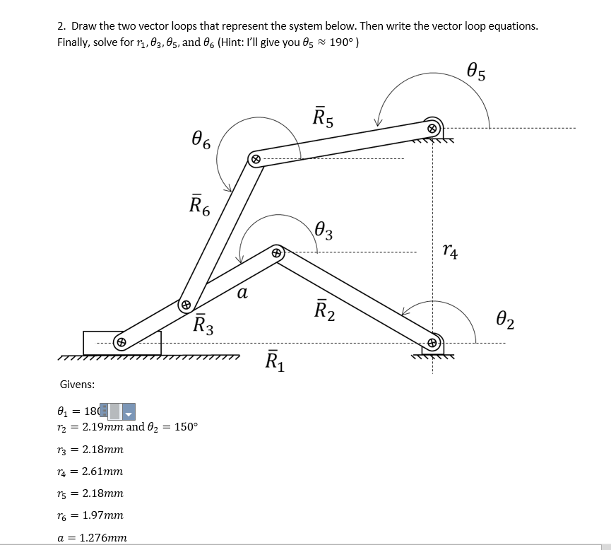 Solved 2. Draw the two vector loops that represent the | Chegg.com