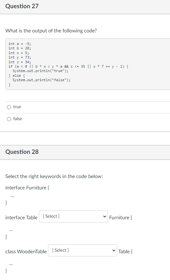 What Is The Output Of The Following Code Int A −5