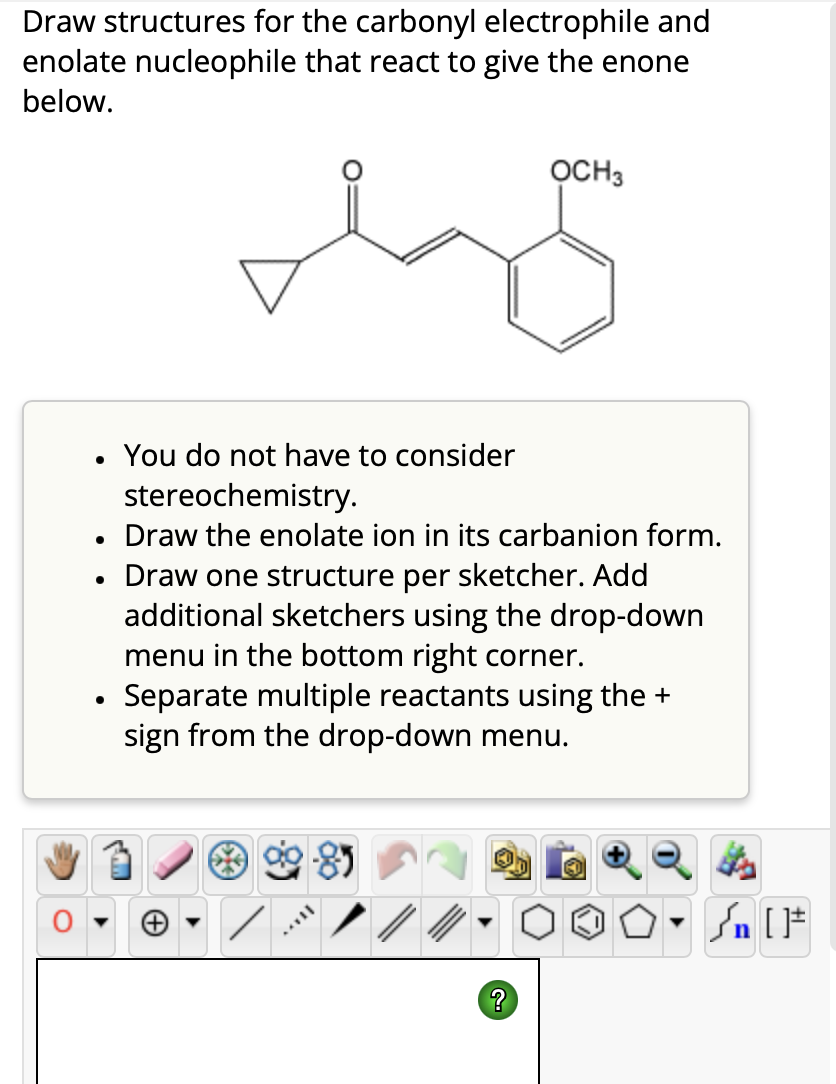 Draw structures for the carbonyl electrophile and | Chegg.com