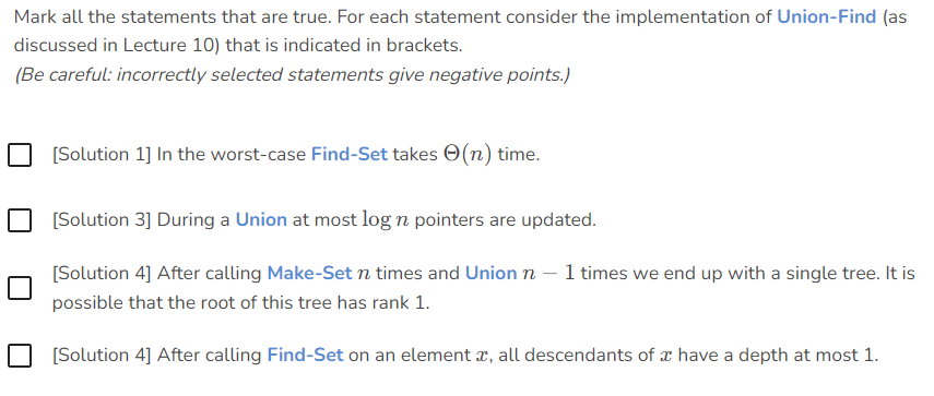 Solved 3 Union-Find (part 2) a Consider union-find with | Chegg.com