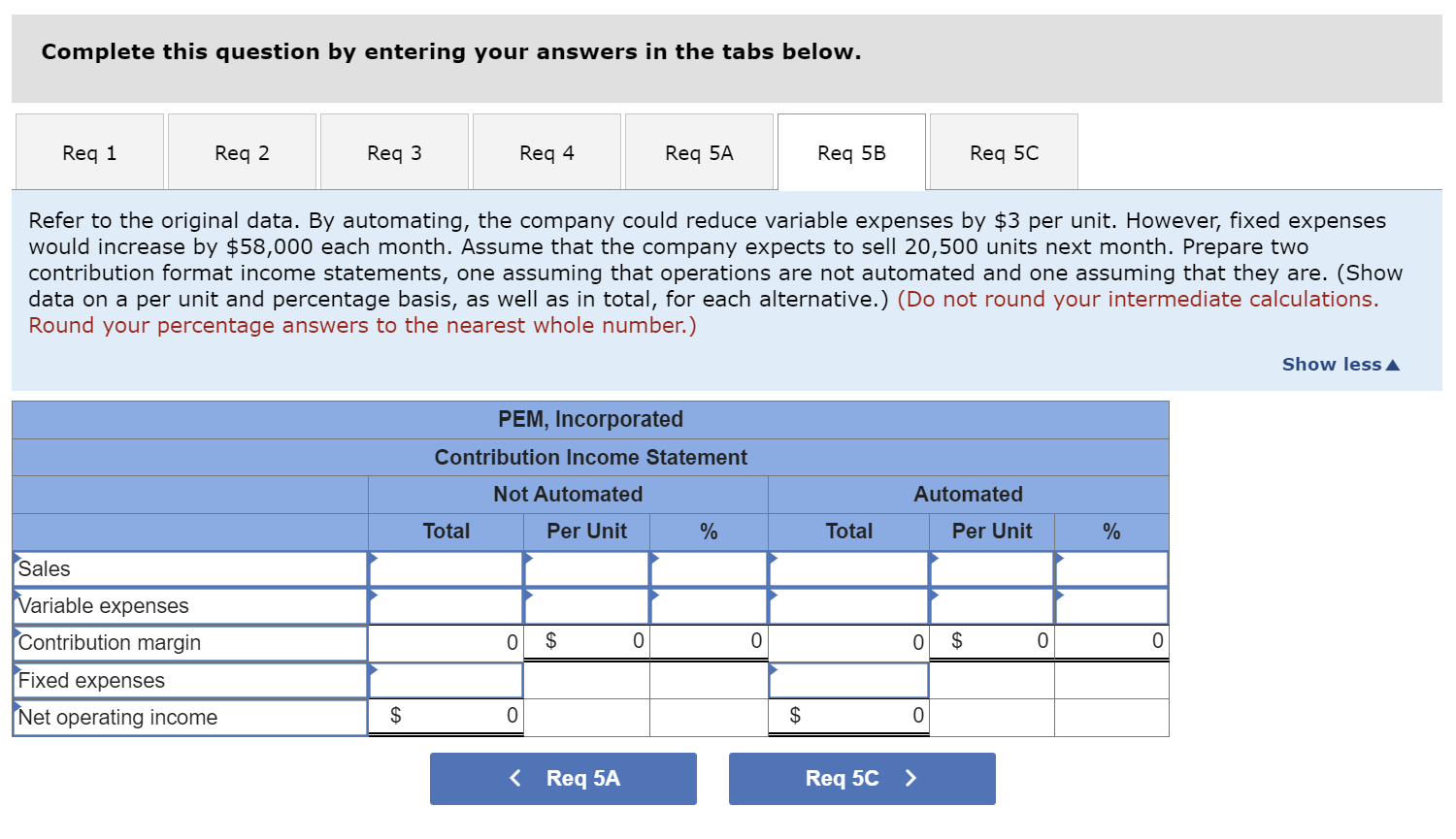 Solved Problem 6-22 (Algo) CVP Applications; Contribution | Chegg.com