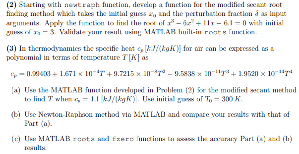 2 Starting With Newtraph Function Develop A 