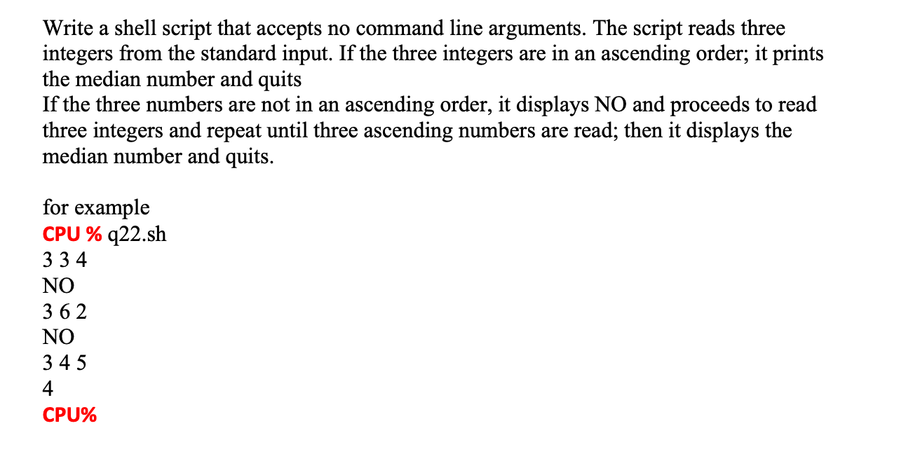 Solved Write A Shell Script That Accepts No Command Line 2711