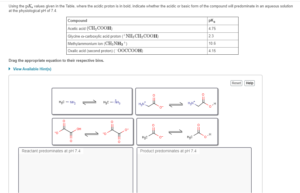 Using the pK, values given in the Table, where the | Chegg.com