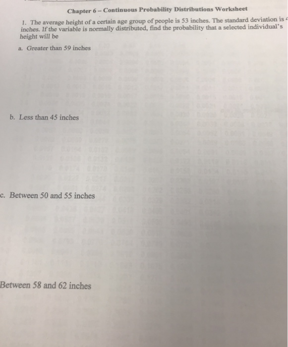 Chapter 6-Continuous Probability Distributions | Chegg.com