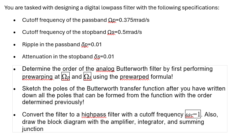 Subject : Digital Filter (IIR), ﻿Signals and SystemNo | Chegg.com