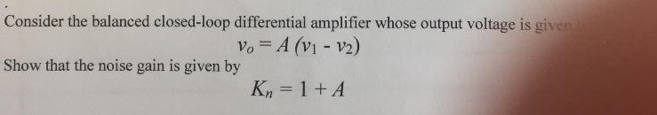 Solved Consider the balanced closed-loop differential | Chegg.com