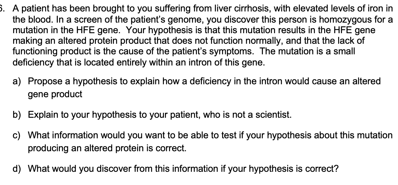 Solved A patient has been brought to you suffering from | Chegg.com