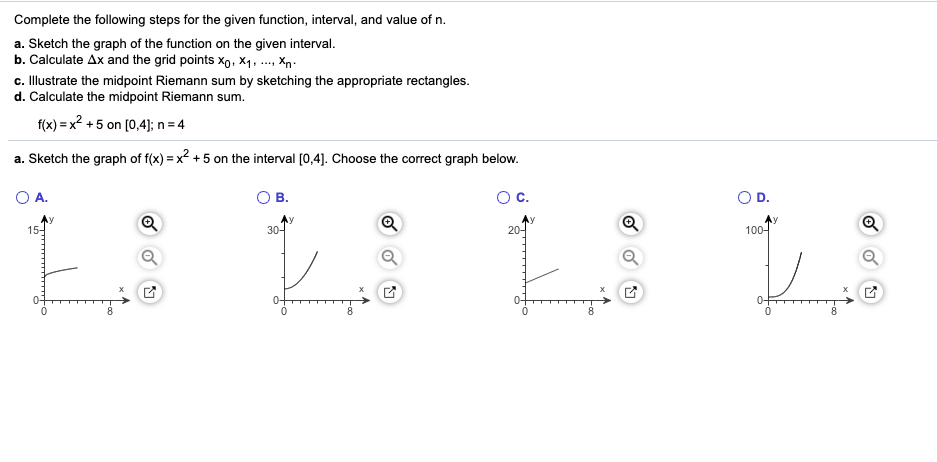 Solved Complete the following steps for the given function, | Chegg.com