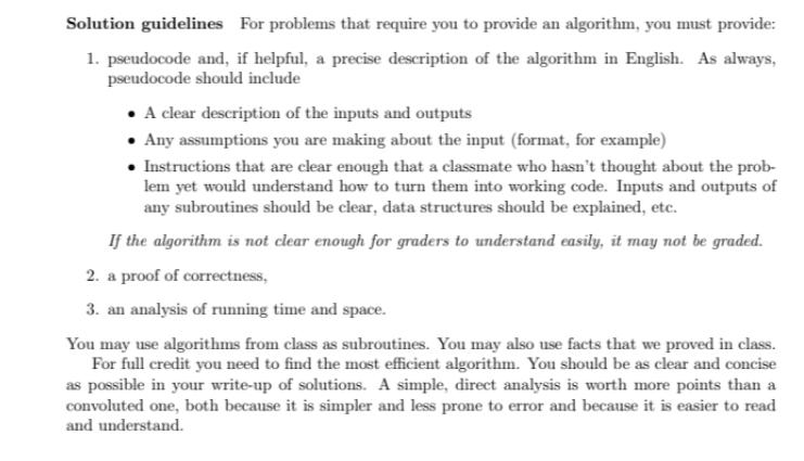 Solved Solution guidelines For problems that require you to | Chegg.com