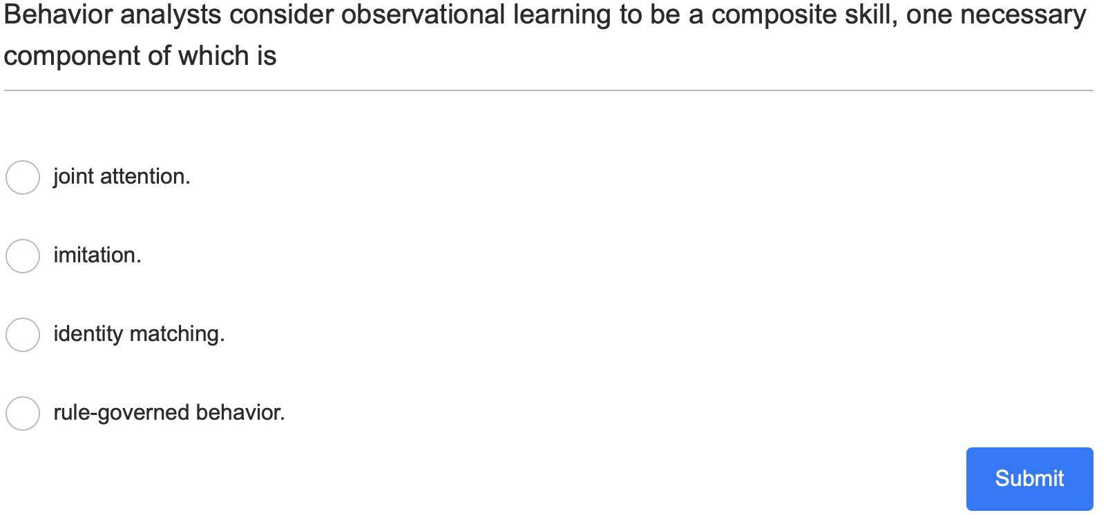 Solved behavior analysts consider Behavior analysts | Chegg.com