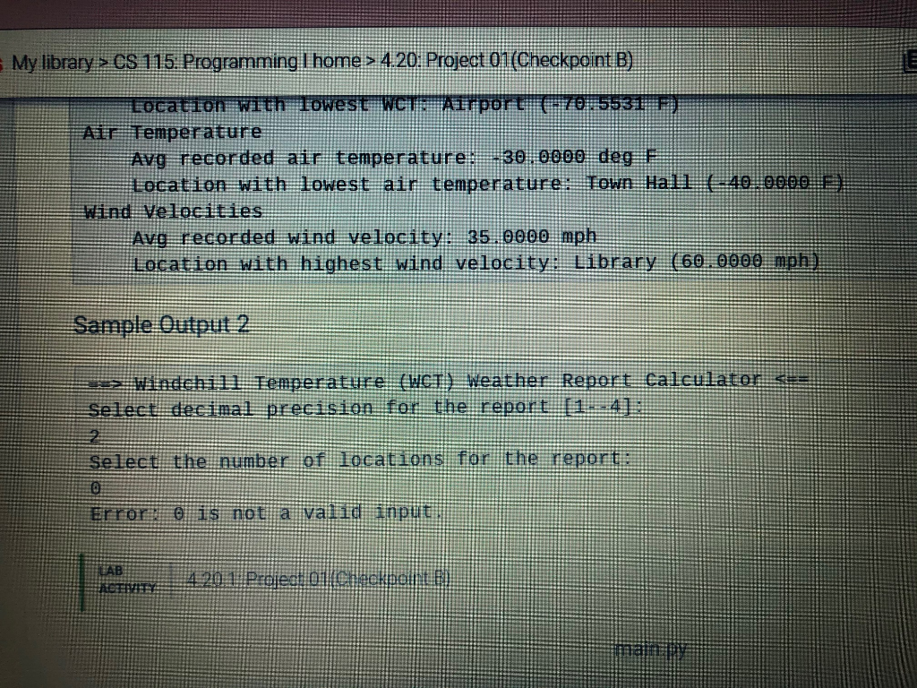 Solved (PYTHON 3) For Checkpoint B, you will extend your | Chegg.com