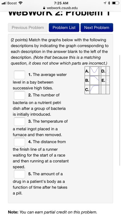 Solved 7:25 AM a webwork.csusb.edu Boost令 Previous Problem | Chegg.com