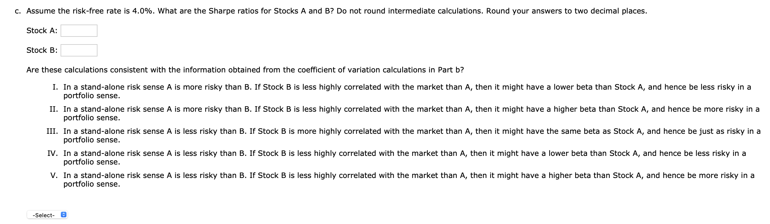 Solved a. Calculate the expected rate of return, r^B, for | Chegg.com