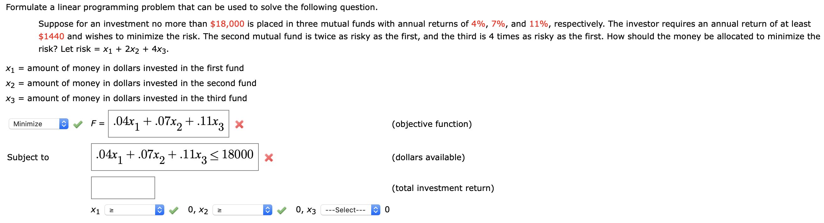 Solved Formulate a linear programming problem that can be | Chegg.com