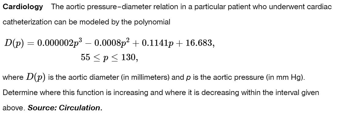 Solved Cardiology The aortic pressure-diameter relation in a | Chegg.com