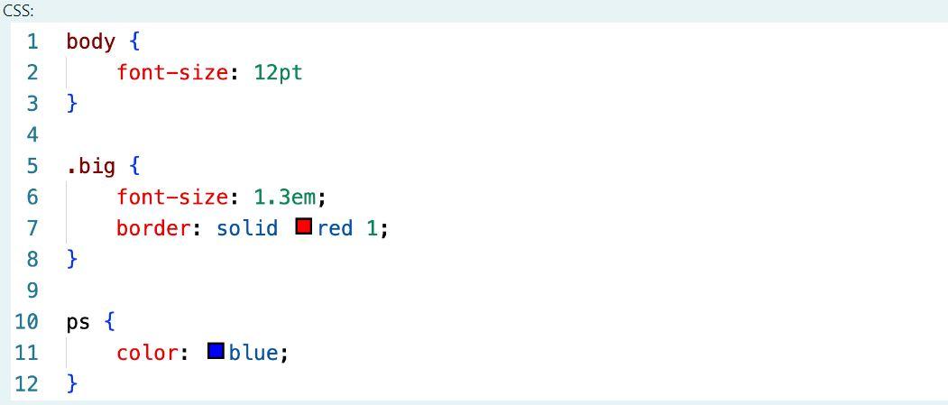 Solved Given the following HTML and CSS, identify the six | Chegg.com