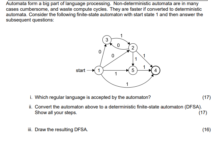 Solved Automata form a big part of language processing. | Chegg.com