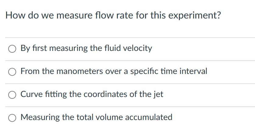 Solved How do we measure flow rate for this experiment? By | Chegg.com