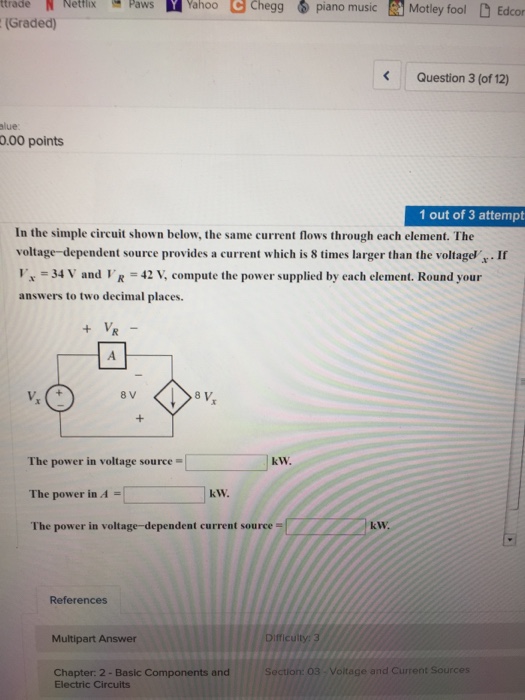 Solved In the simple circuit shown below, the same current | Chegg.com