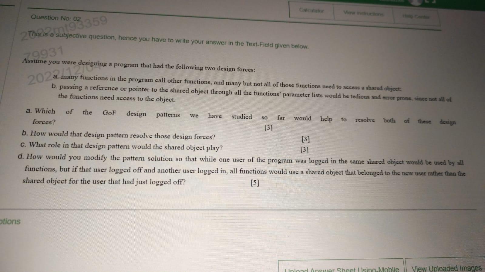 This is a subjective question, hence you have to | Chegg.com