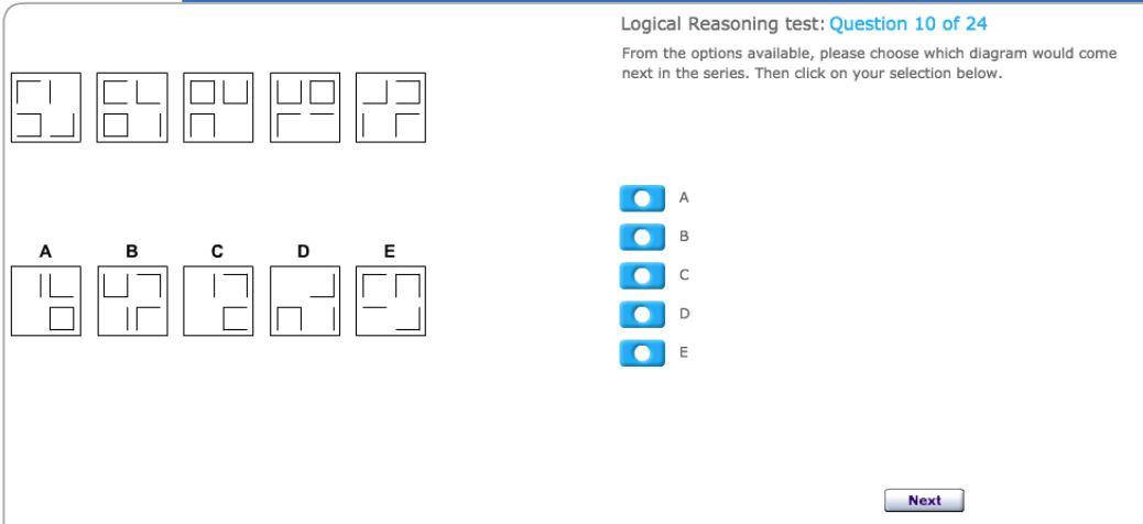 Solved Logical Reasoning test: Question 10 of 24 From the | Chegg.com
