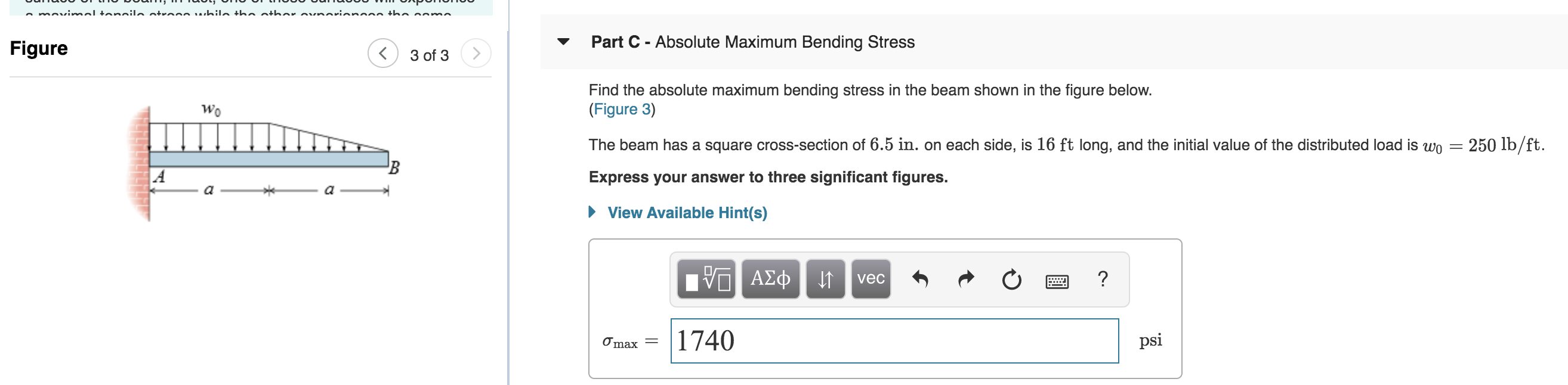 Solved Figure © 2013 - Part B - Minimum Allowable | Chegg.com
