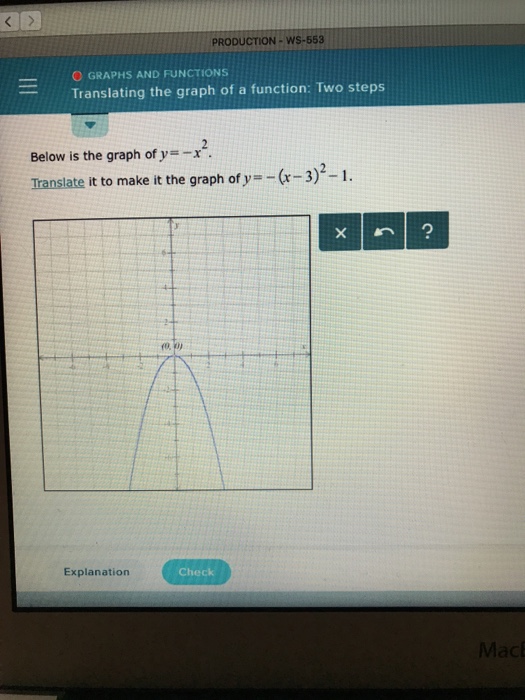 Solved PRODUCTION -WS-553 O GRAPHS AND FUNCTIONS Translating | Chegg.com