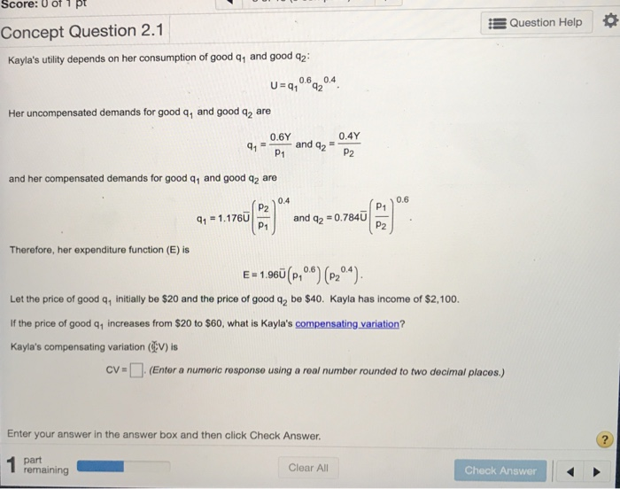 Solved Score 0of 1 Pt Concept Question 2 1 Question Help
