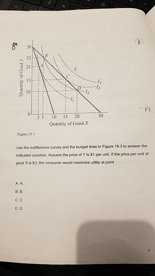 Solved Use the indifference curves and the budget lines in | Chegg.com
