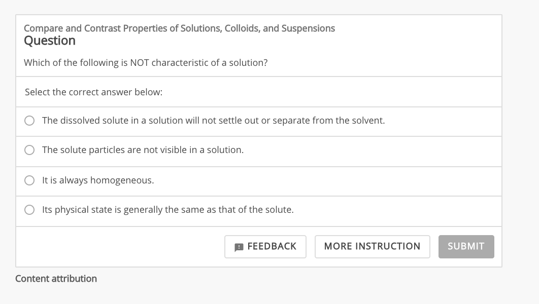 Solved Compare and Contrast Properties of Solutions, | Chegg.com