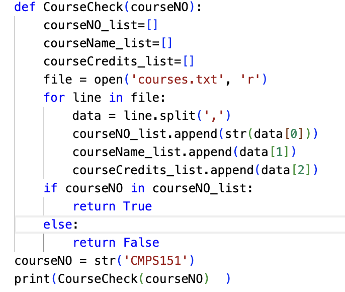 Solved please explain why the function is returning (false), | Chegg.com