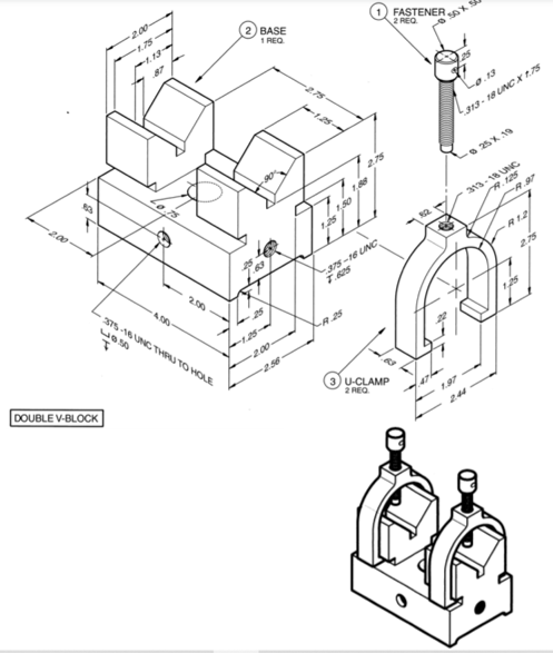 Solved Figure 1 shows the isometric drawing of Double | Chegg.com