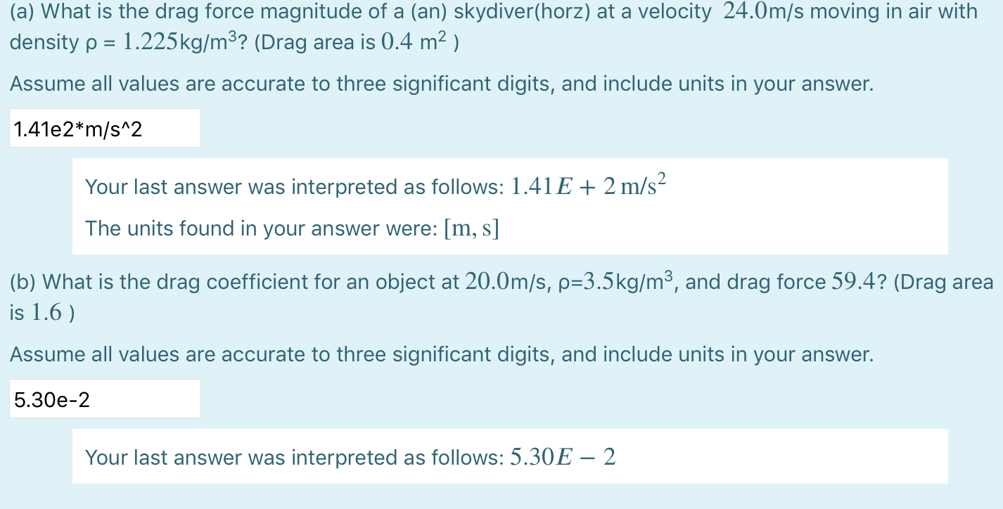 Solved Table 5.2 Drag Coefficient Values Typical values of | Chegg.com
