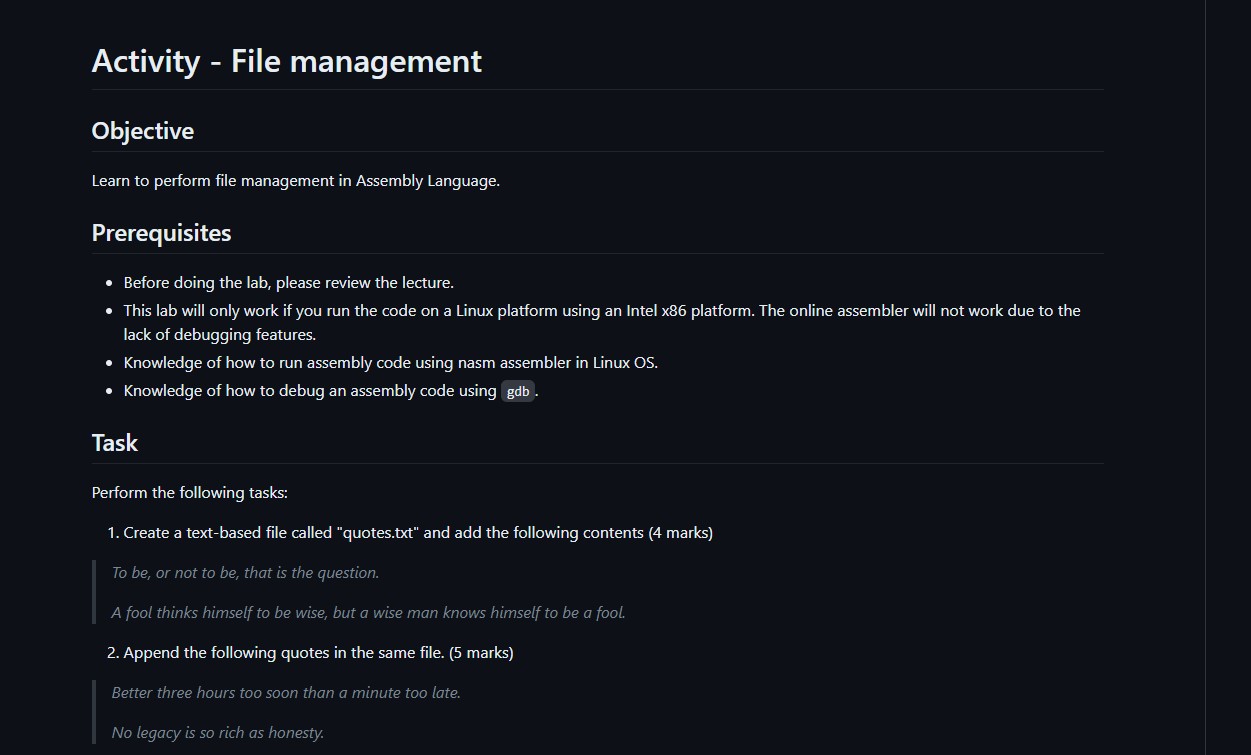 Solved Activity - File management Objective Learn to perform | Chegg.com