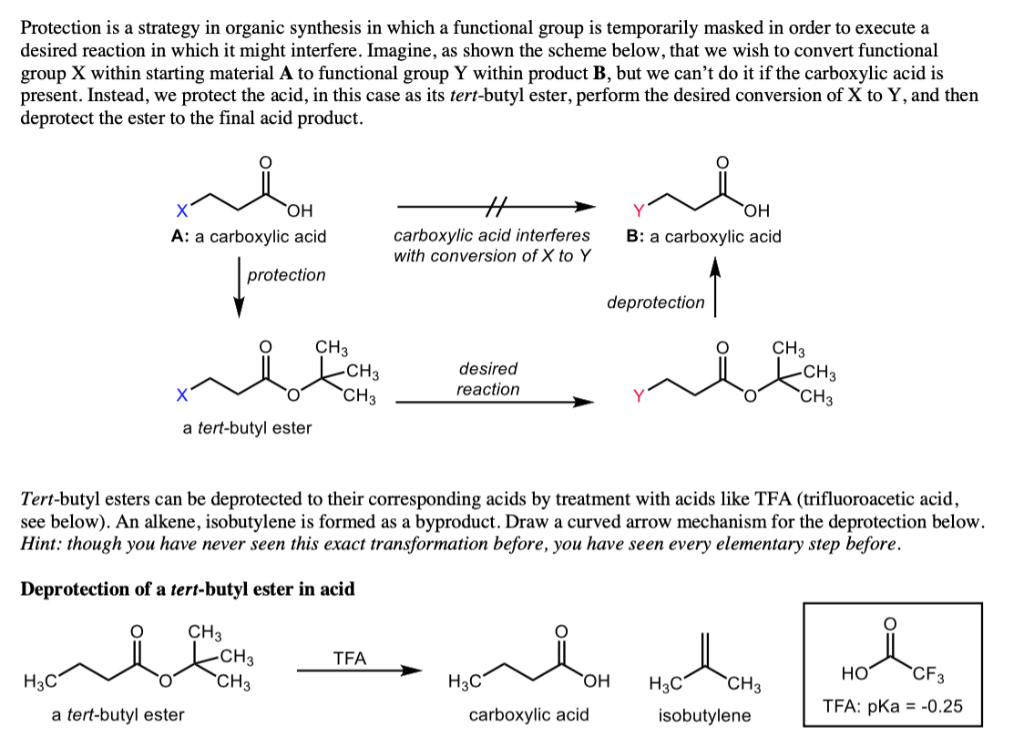 Solved Protection is a strategy in organic synthesis in | Chegg.com