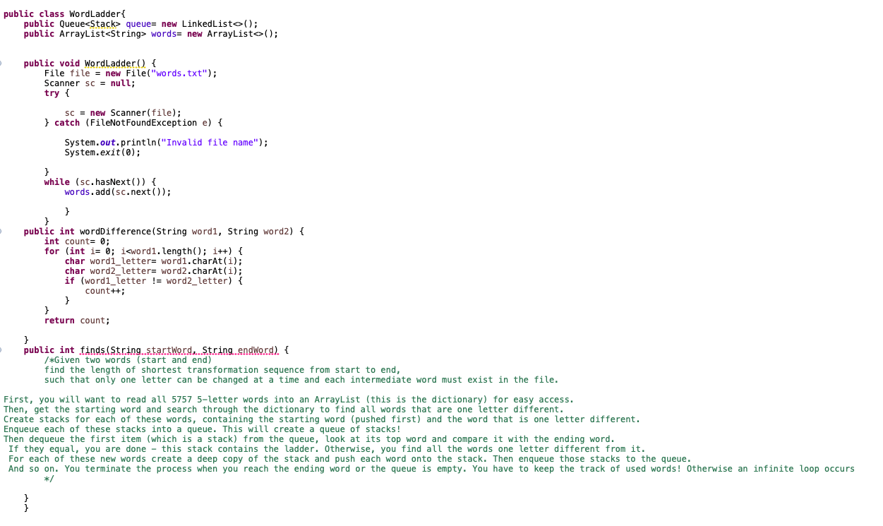 Solved I need help with the second method on my code here in | Chegg.com
