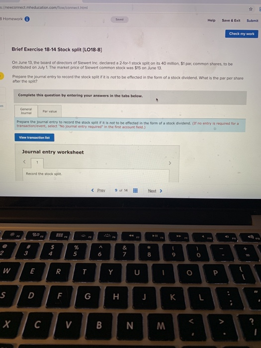 Solved B Homework Help Save& Exit Submit Check my work Brief | Chegg.com